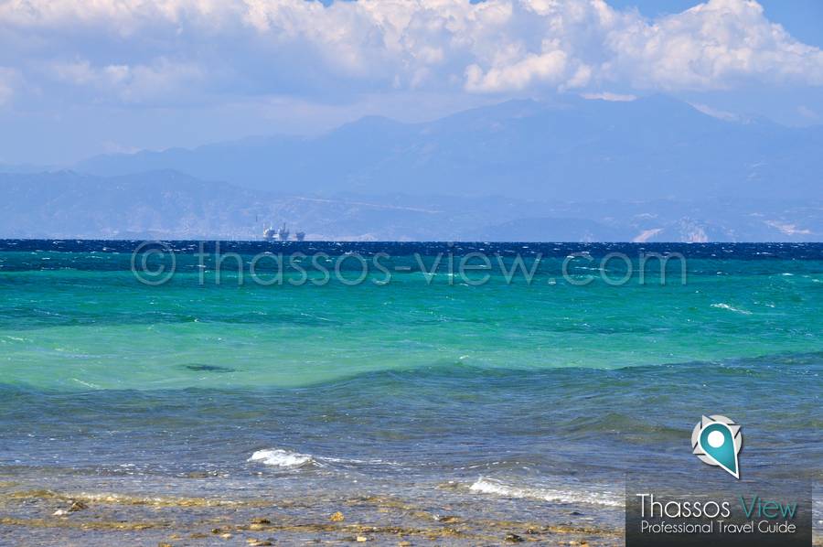 Παραλία Σκάλα Ραχωνίου Θάσος, Παραλίες της Θάσου